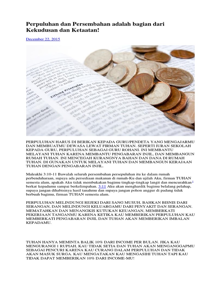 Arti Persepuluhan | PDF