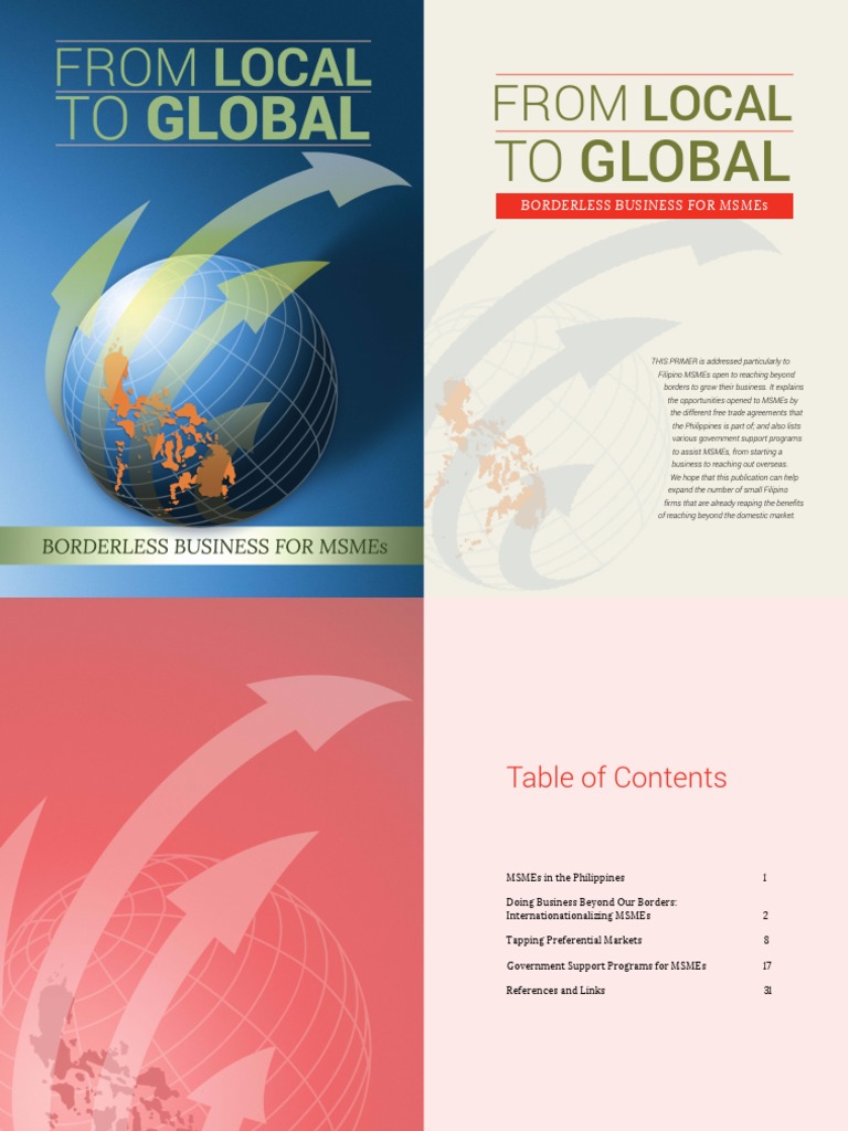 MSME PRIMER From Local To Global Borderless Business For MSMEs | PDF ...
