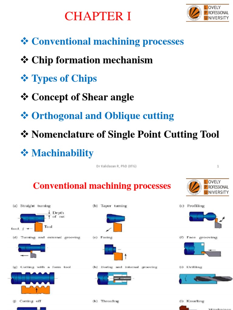 Conventional Machining Processes: Chip Formation Mechanism | PDF ...
