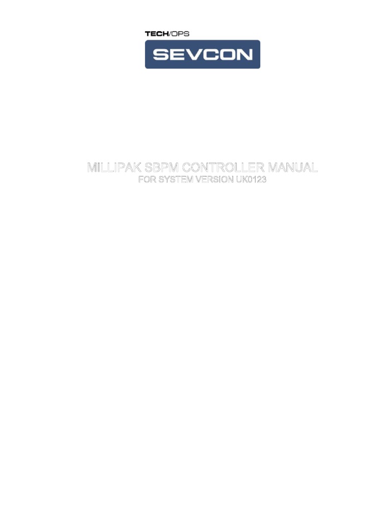 Sevcon MillipaK Manual - With Calibrator Section | PDF | Inductor | Switch