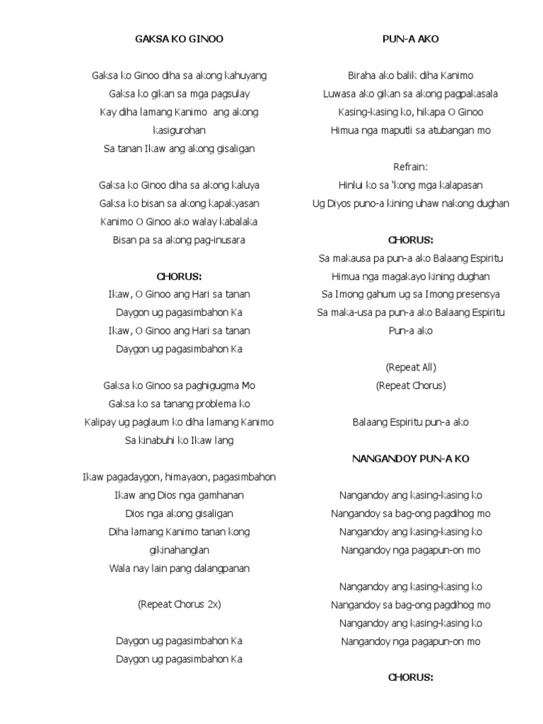 Cebuano Worship Songs