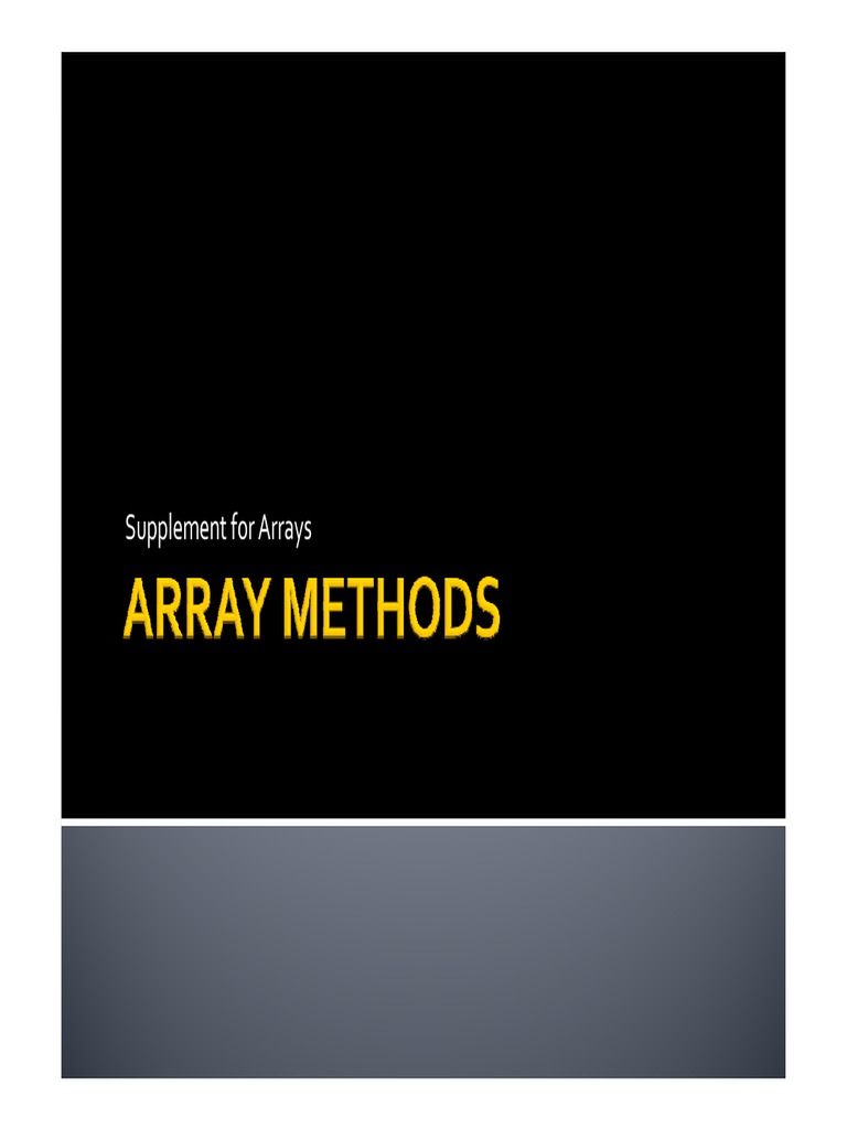 Java Array Operations Guide | PDF | Teaching Methods & Materials
