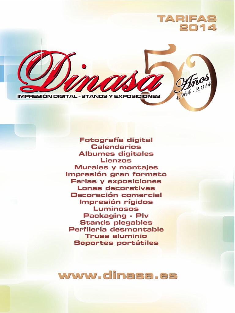 Tarifa Completa - Dinasa | PDF | Color | Formato de Documento Portable