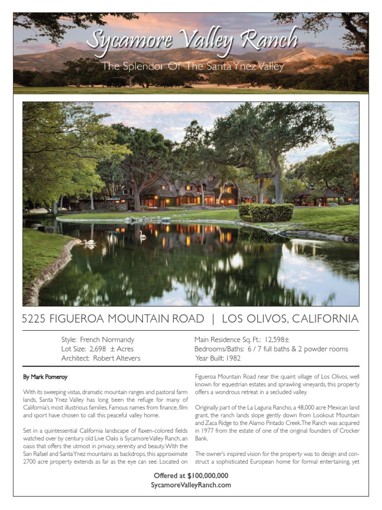 Sycamore Valley Ranch Brochure | PDF | Kitchen | Real Property