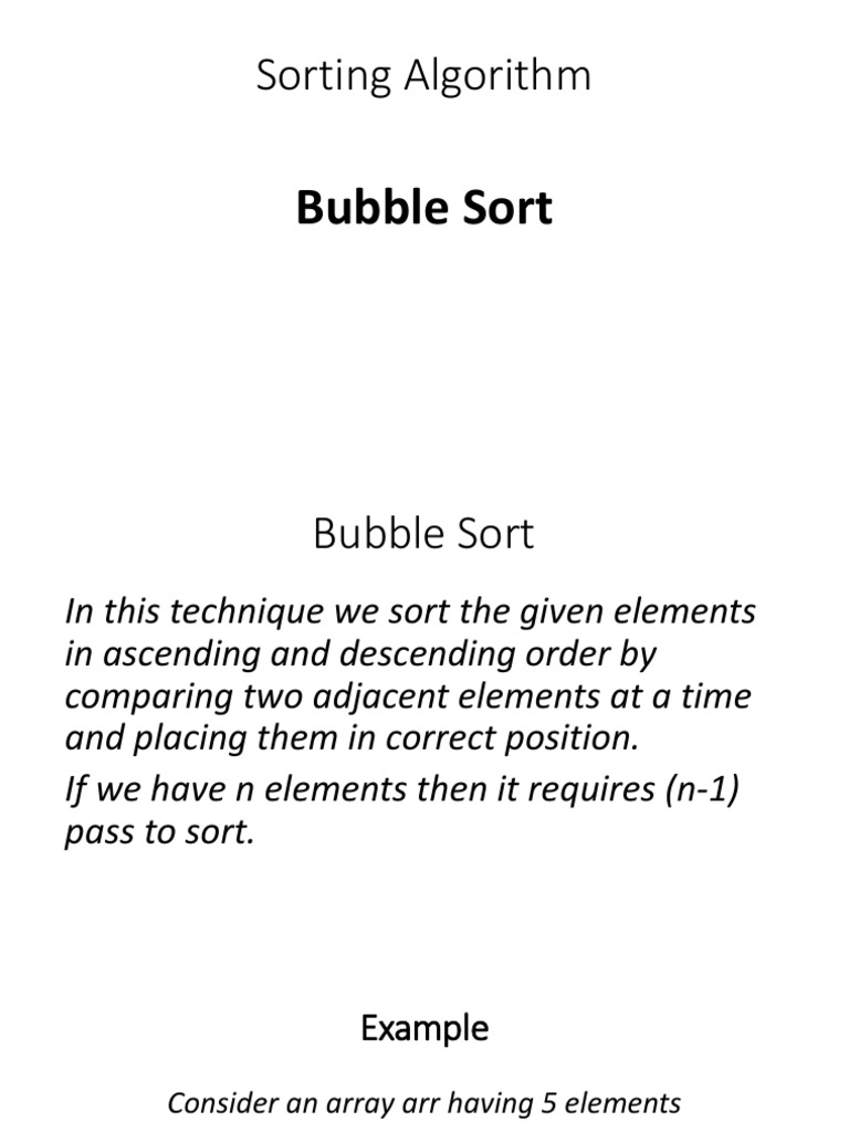 Sorting Algorithm: Bubble Sort | PDF | Discrete Mathematics | Computer Data