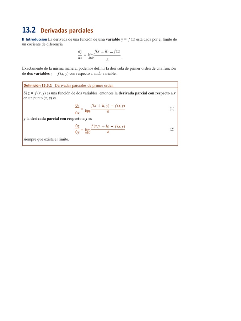 SEMANA 4 Derivadas Parciales | PDF | Derivado | Pendiente