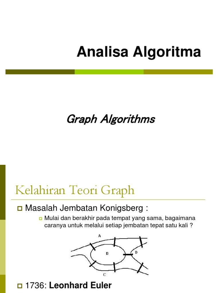 Analisa Algoritma: Graph Algorithms | PDF | Teaching Methods & Materials