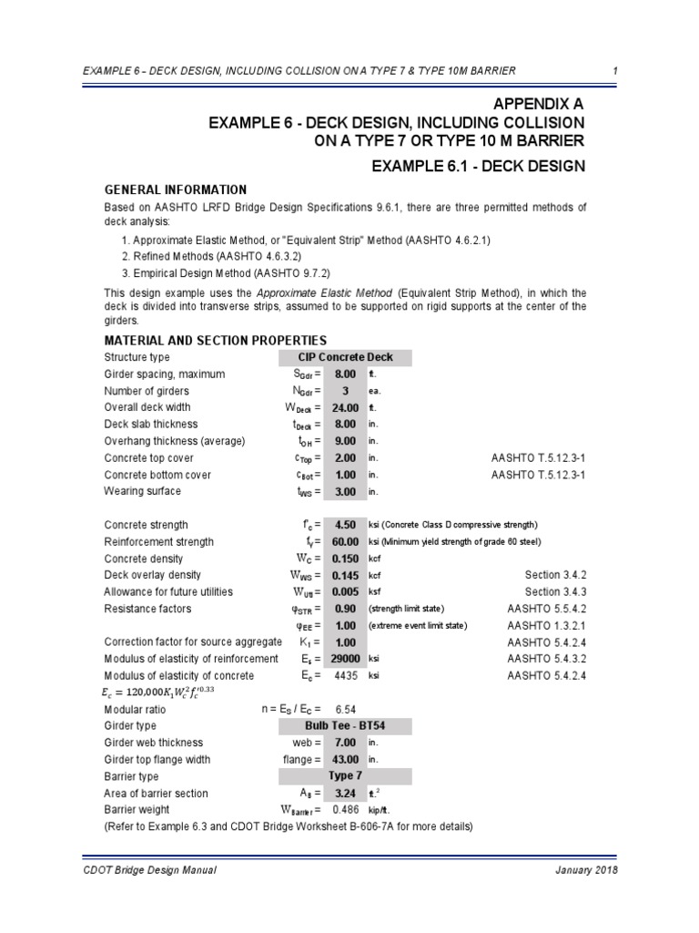 BDM Example 6 - 20180101 | PDF | Bending | Structural Load