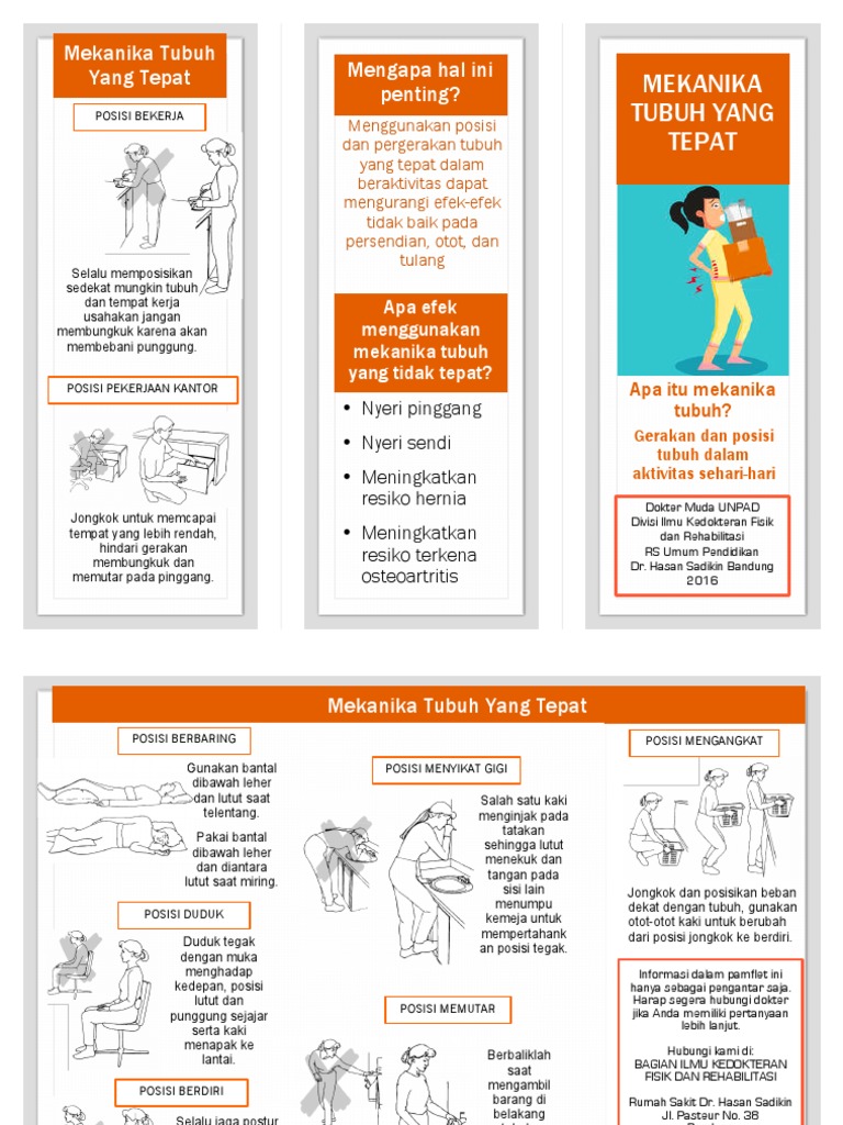 Pamflet Proper Body Mechanic | PDF