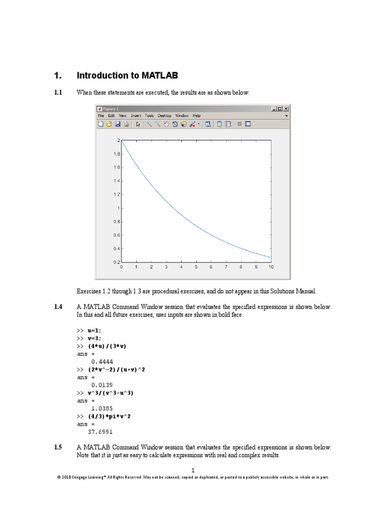 Solution Manual For Essentials of MATLAB Programming 3rd Edition by ...