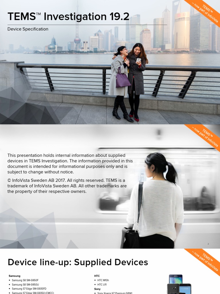 TEMS Investigation 19.2 - Device Specification | PDF | Lte ...
