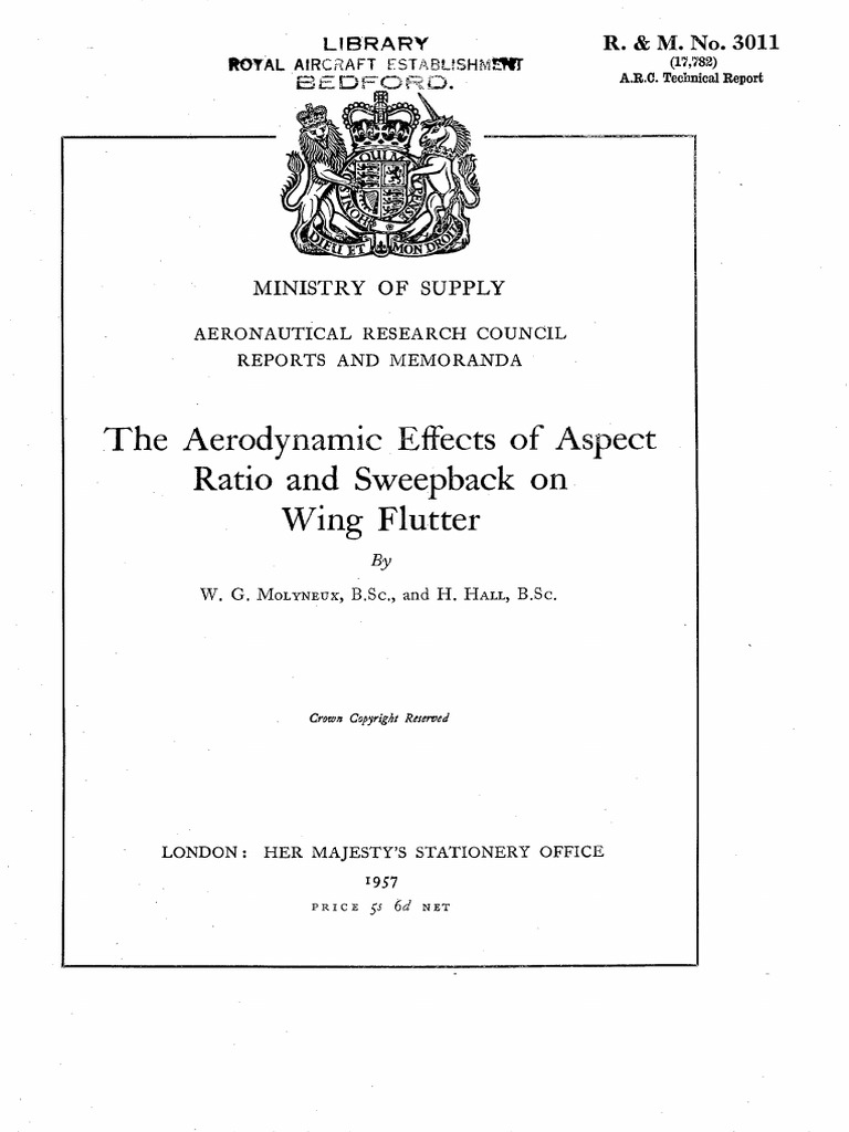 The Aerodynamic Effects of Aspect Ratio and Sweepback On Wing Flutter | Download Free PDF ...