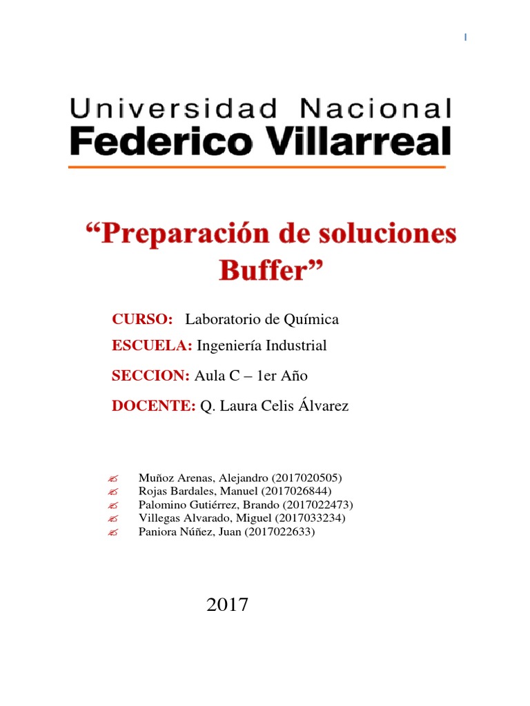 Soluciones Buffer | PDF | Solución tampón | Ph