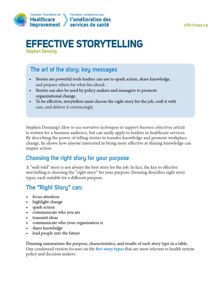 Effective Storytelling | Storytelling | Leadership