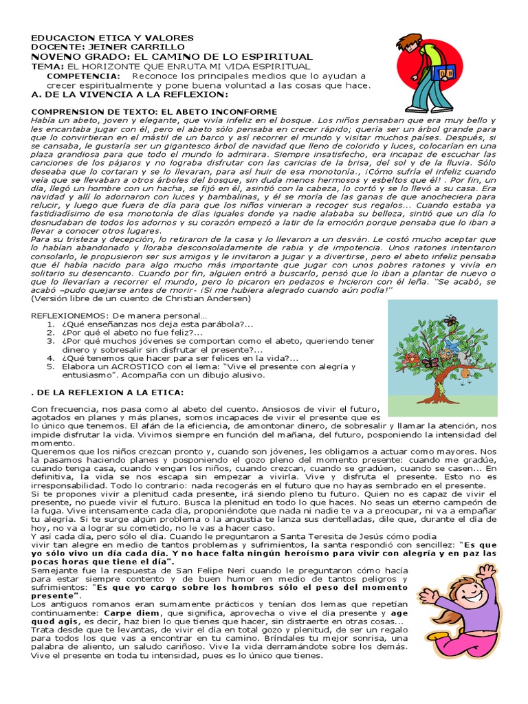 Educacion Etica y Valores Segundo Periodo | PDF