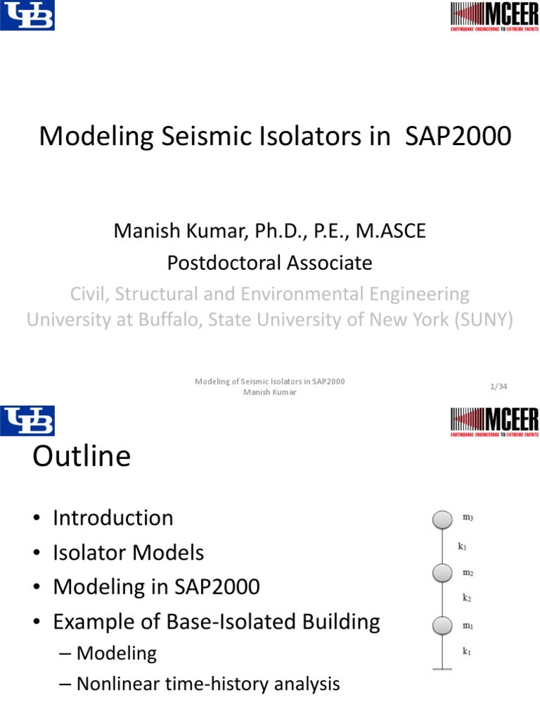 SAP2000 Base Isolation PDF | PDF | Stiffness | Yield (Engineering)