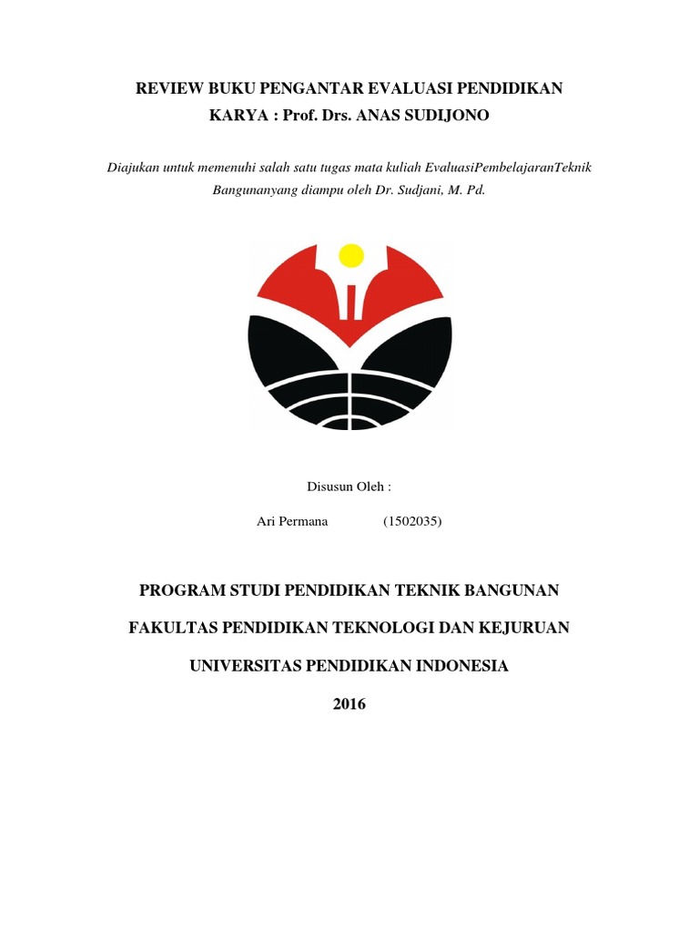 Review Buku Pengantar Evaluasi Pendidikan (Ari Permana) 1502035 | PDF