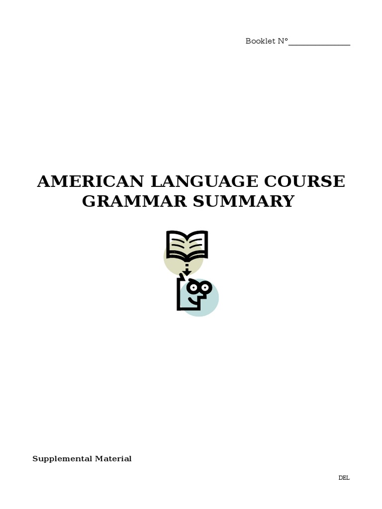 Ecl Grammar Book | PDF | Verb | Pronoun