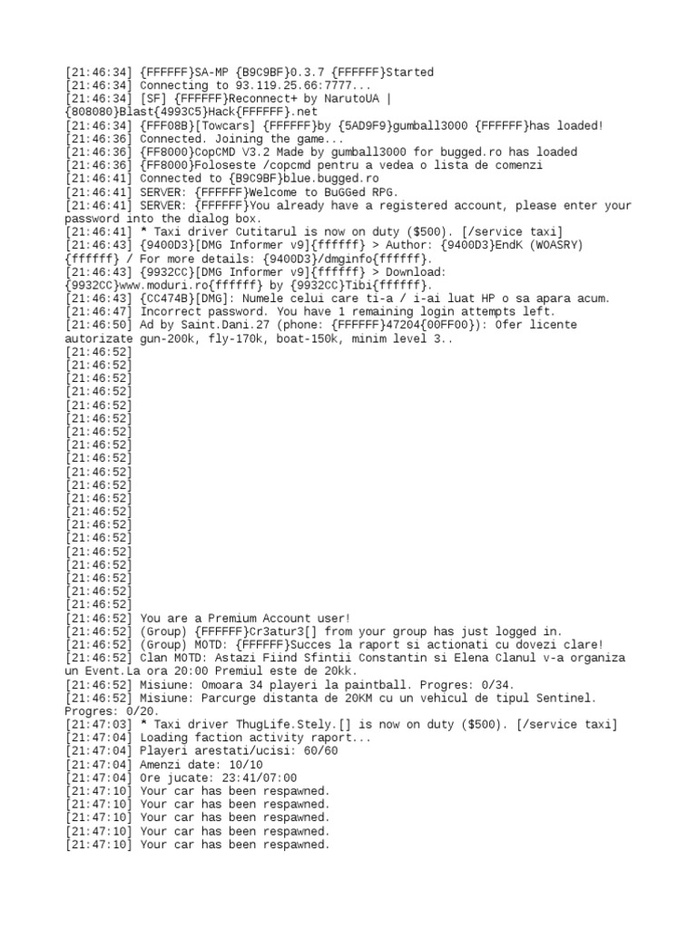Chat Log | PDF