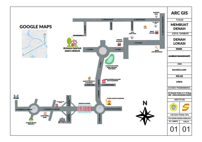 Arc Gis Arc Gis: Membuat Denah Membuat Denah | PDF