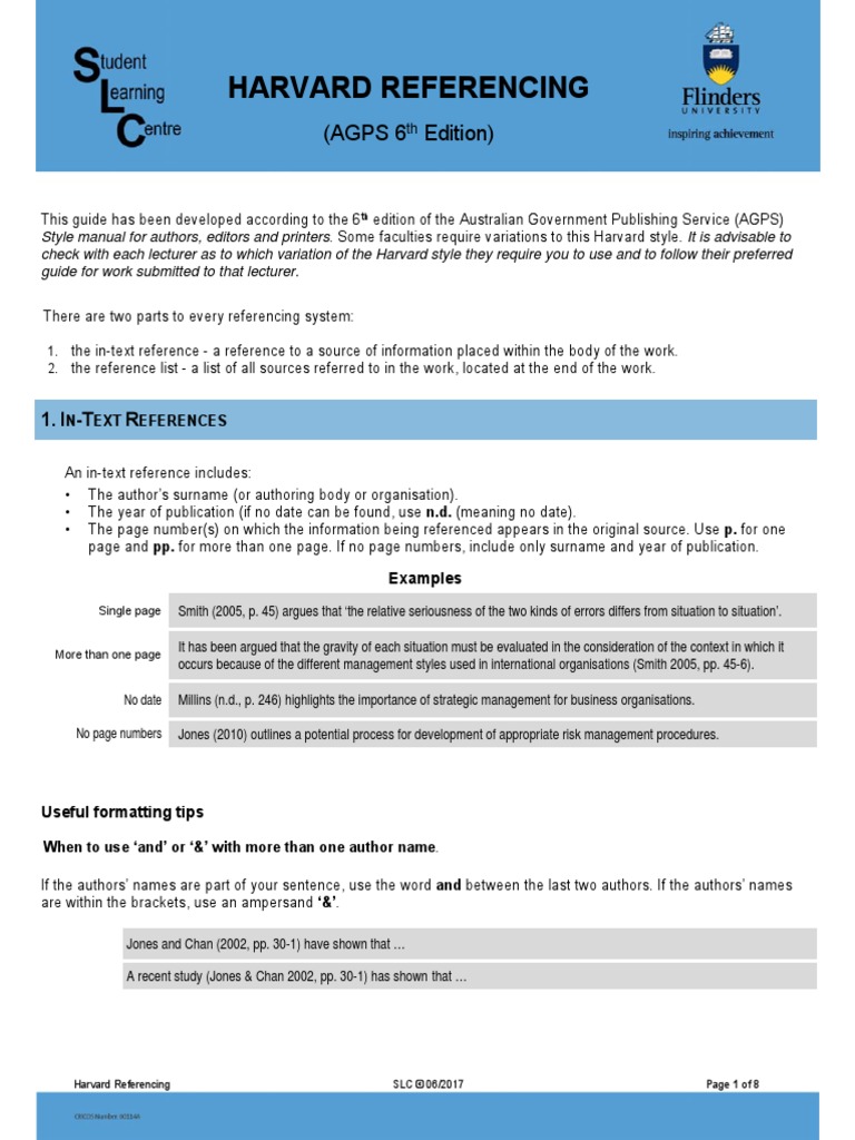 Harvard Referencing PDF | PDF