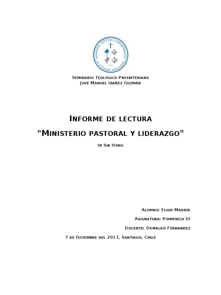 Resumen in Sik Hong | PDF | Divinity (Academic Discipline) | Christ (Title)