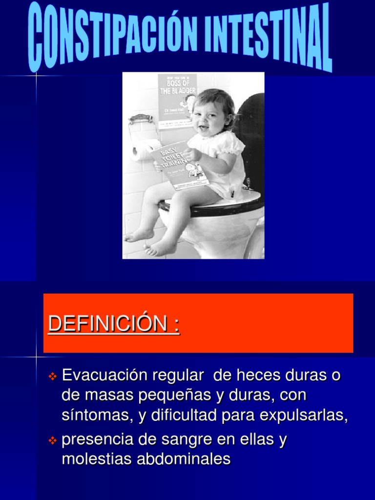 Adulto Constipación Intestinal | PDF | Estreñimiento | Heces