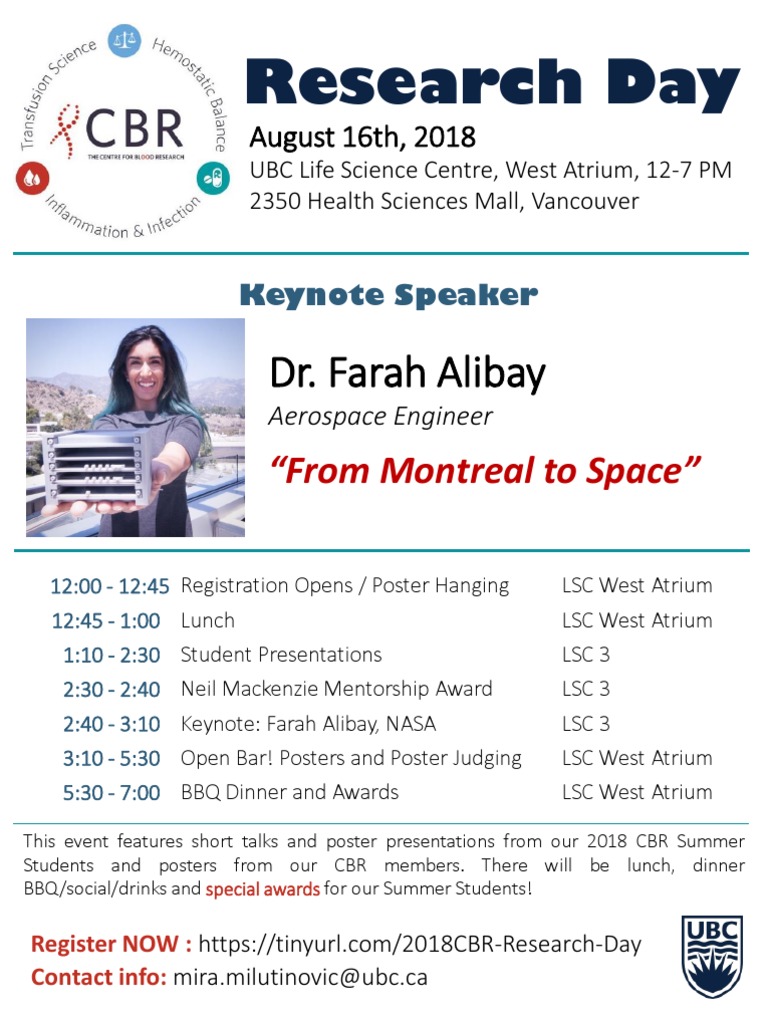 2018 CBR Research Day Program | PDF