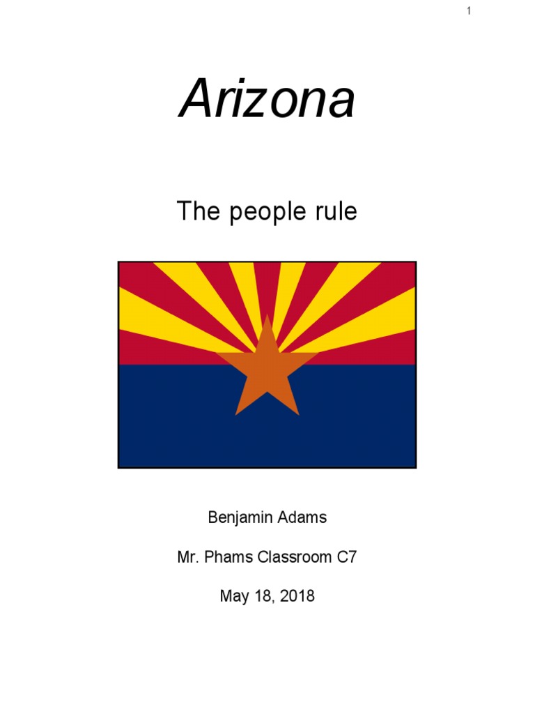 Arizona State Report Overview | PDF | Arizona | Earth Sciences