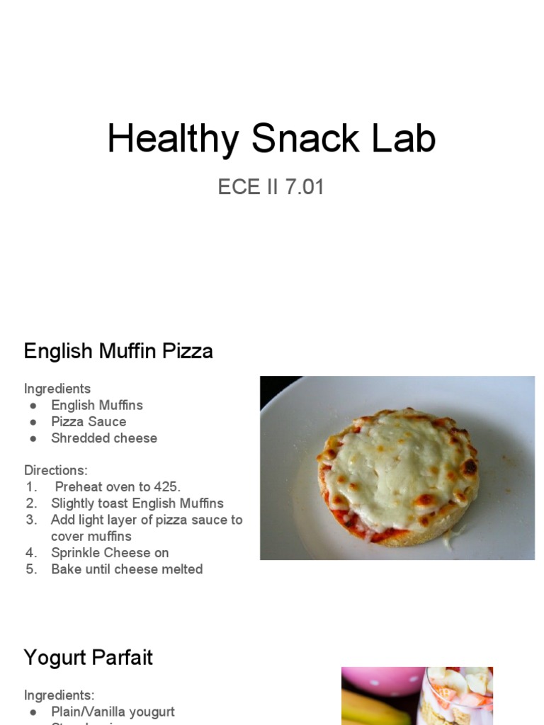 Healthy Snack Lab Recipes | PDF