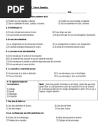 Prueba Género Dramático | PDF | Comedia | Teatro