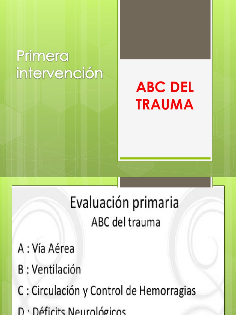 ABC Del Trauma | PDF | Lesión | Medicina CLINICA