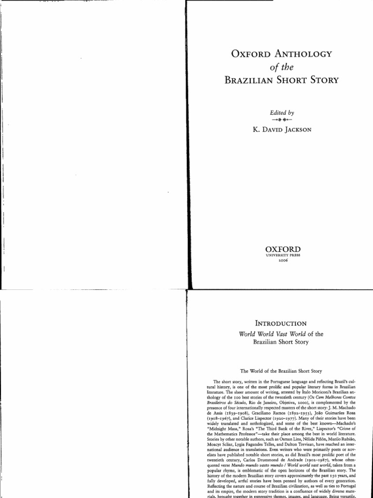 Brazilian Short Story - Oxford Anthology | PDF