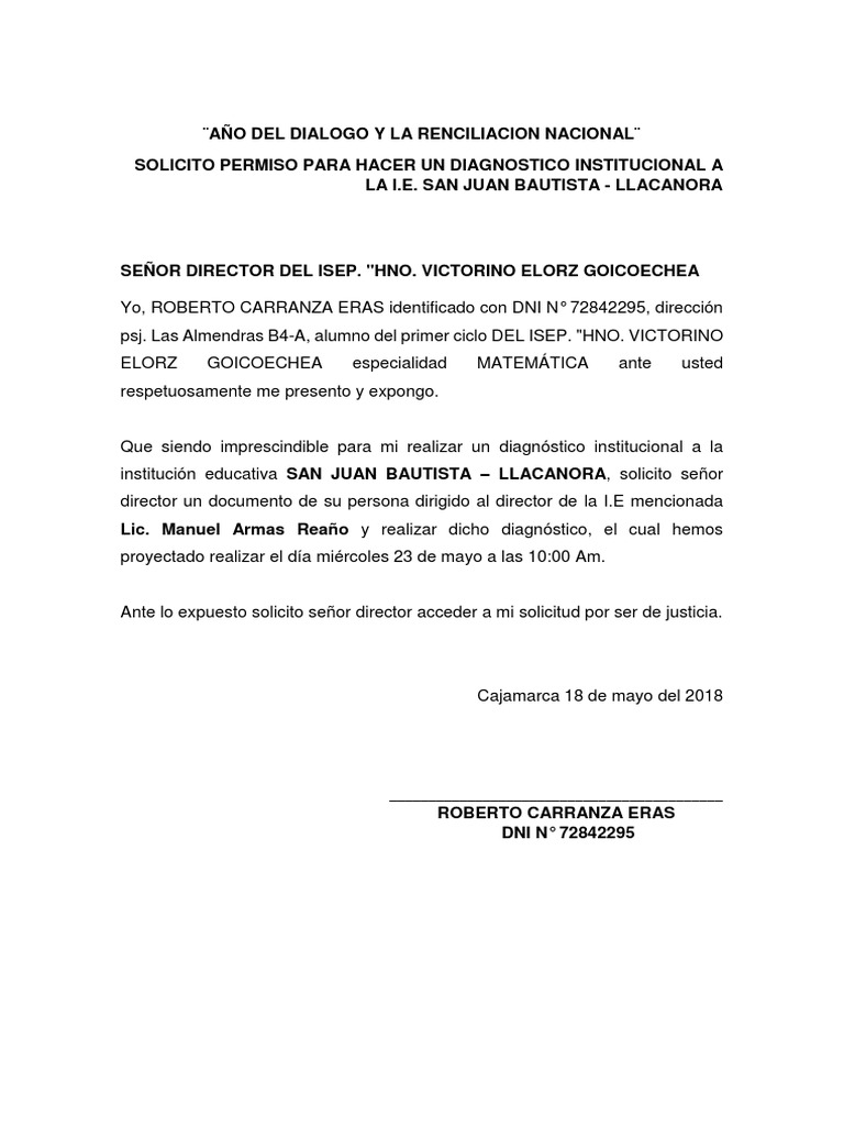 Solicitud para Director | PDF