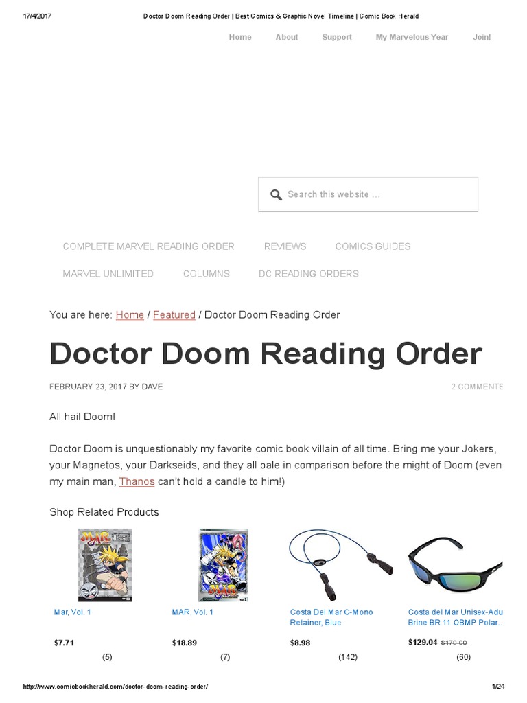 Doctor Doom Reading Order - Best Comics & Graphic Novel Timeline ...