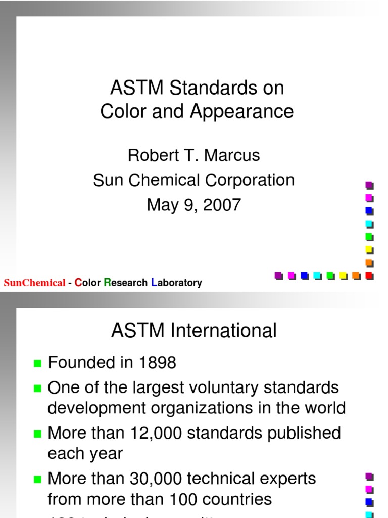 ASTM Standards for Color Measurement | PDF | Spectrophotometry | Color
