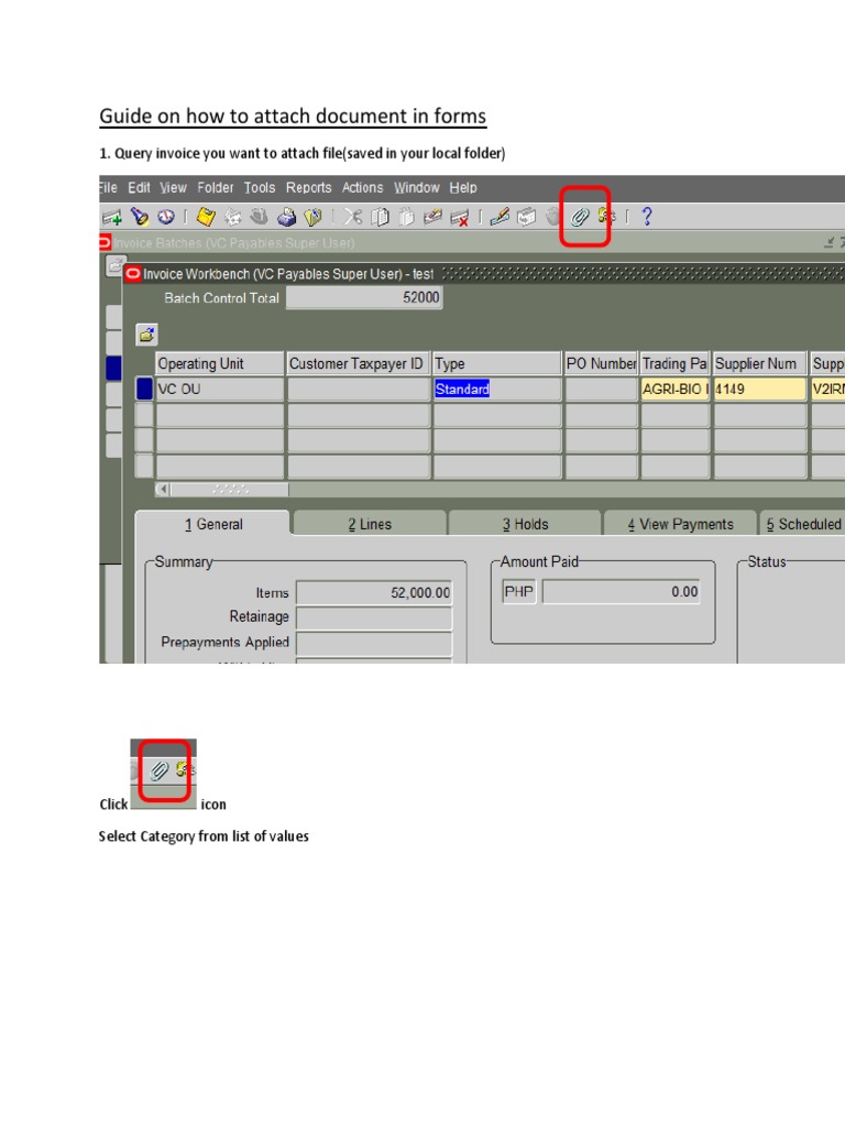 Guide On How To Attach Document in Forms | PDF