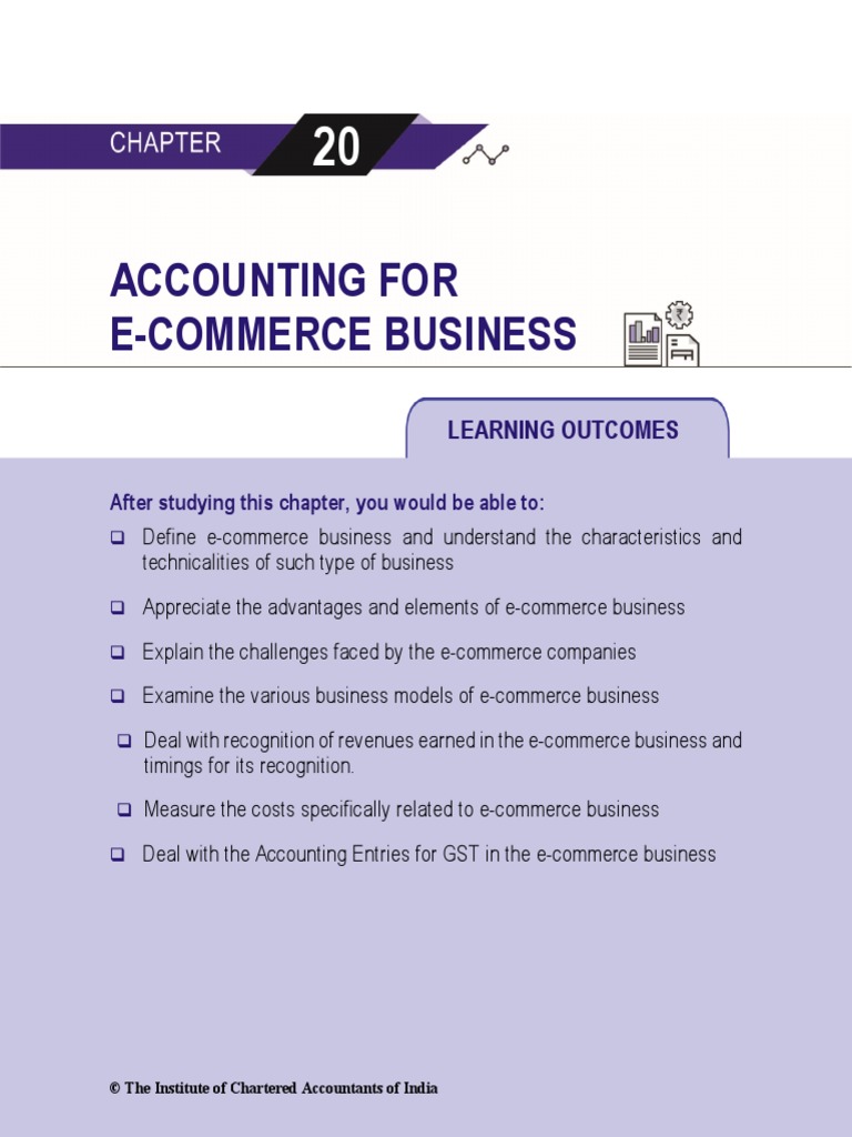 Accounting For E-Commerce | PDF | E Commerce | Financial Transaction
