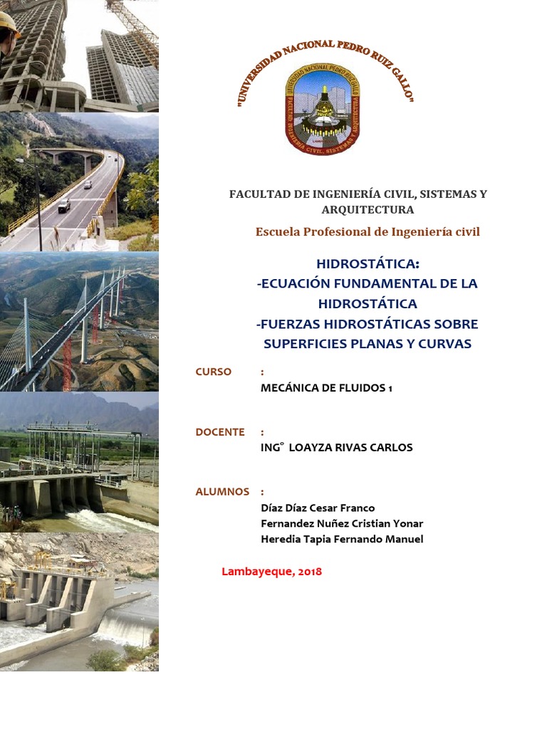 Ec. General de La Hidrostatica | PDF | Fuerza | Presión