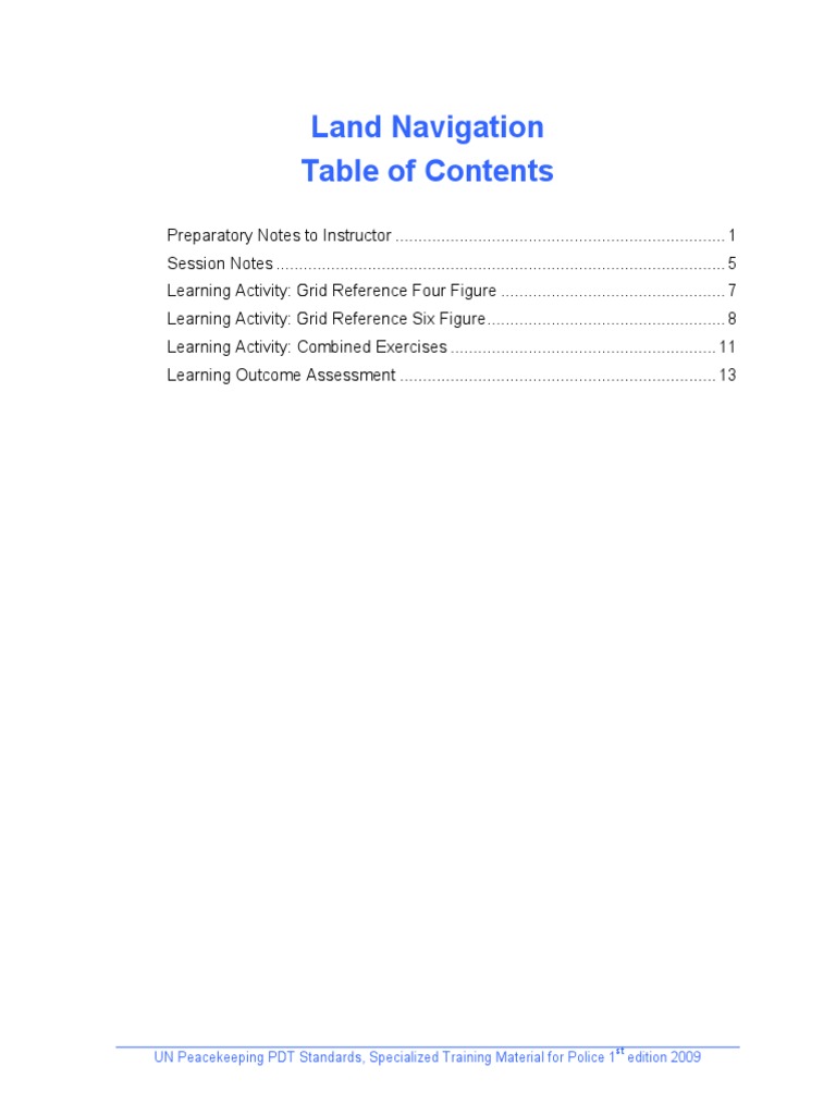 Land Navigation PDF | PDF | Compass | Global Positioning System