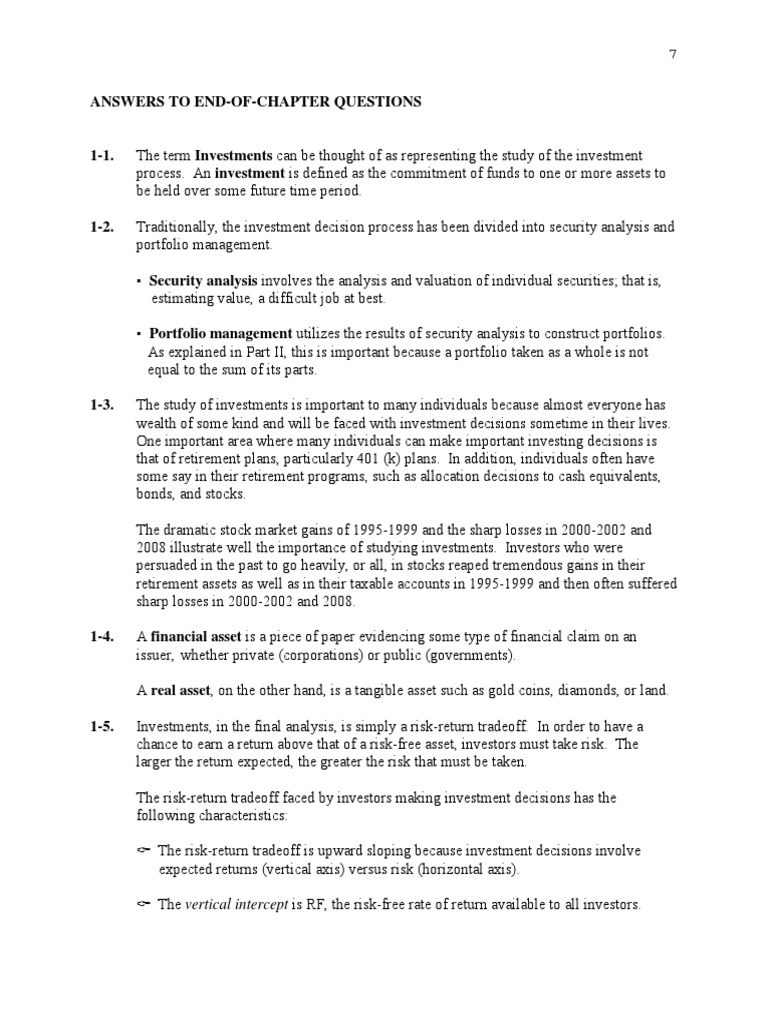 Investment Analysis Essentials Explained | PDF | Investing | Risk