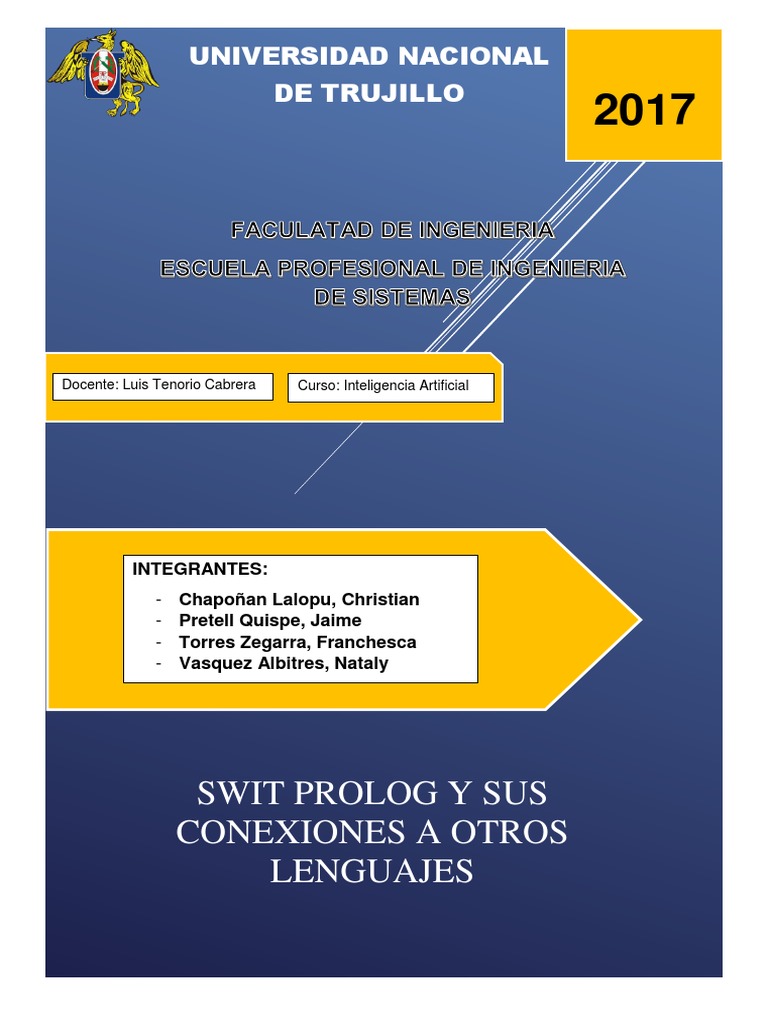 Swit Prolog y Sus Conexiones A Otros Lenguajes de Programacion | PDF | Java (lenguaje de ...