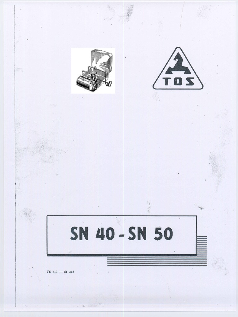 Tos SN40 SN50 PDF | PDF