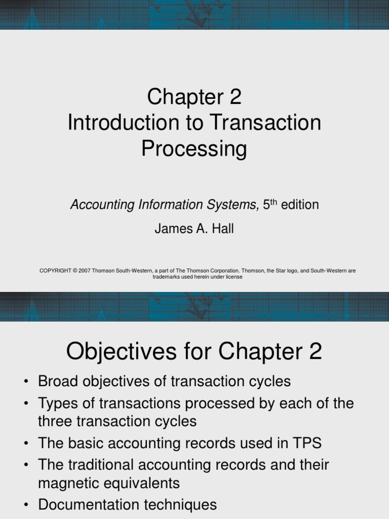 Ais903 Hall 2007 Ch02 Introduction To Transaction Processing | PDF | Database Transaction | Backup