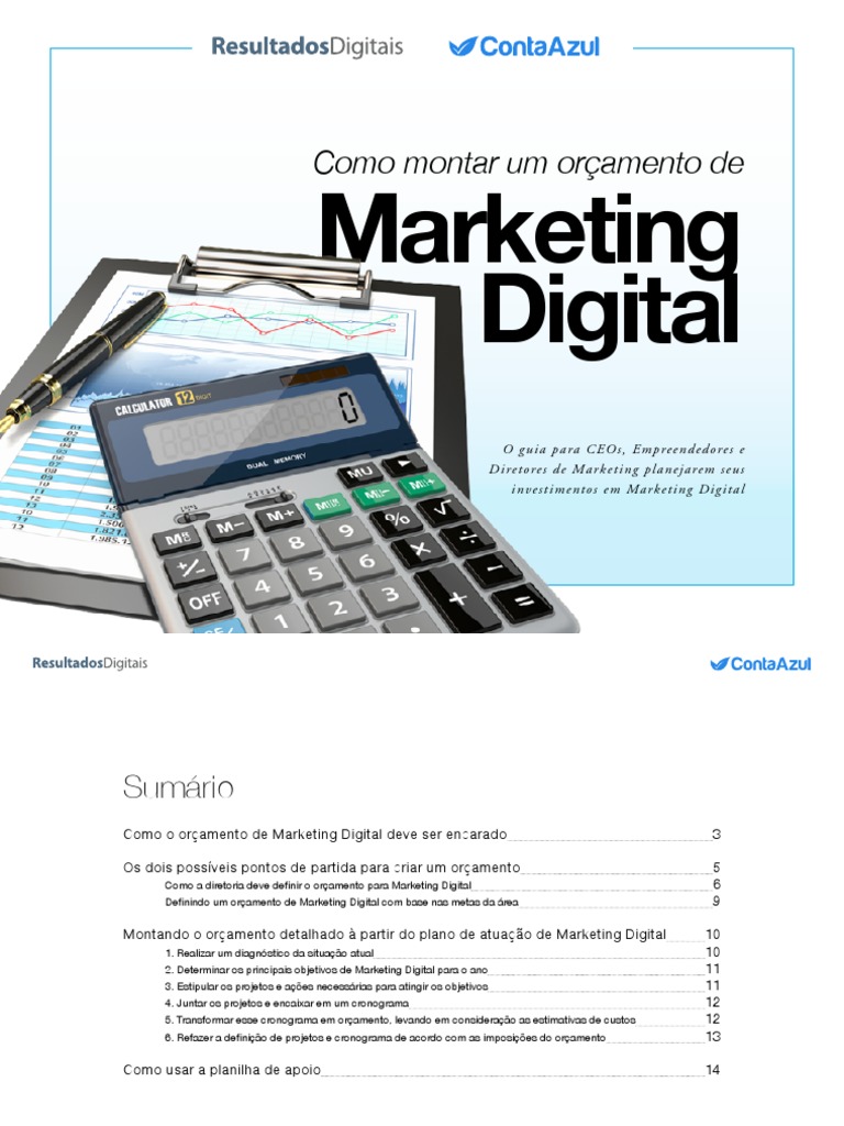Como Montar Um Orcamento de Marketing Digital PDF | PDF | Marketing ...