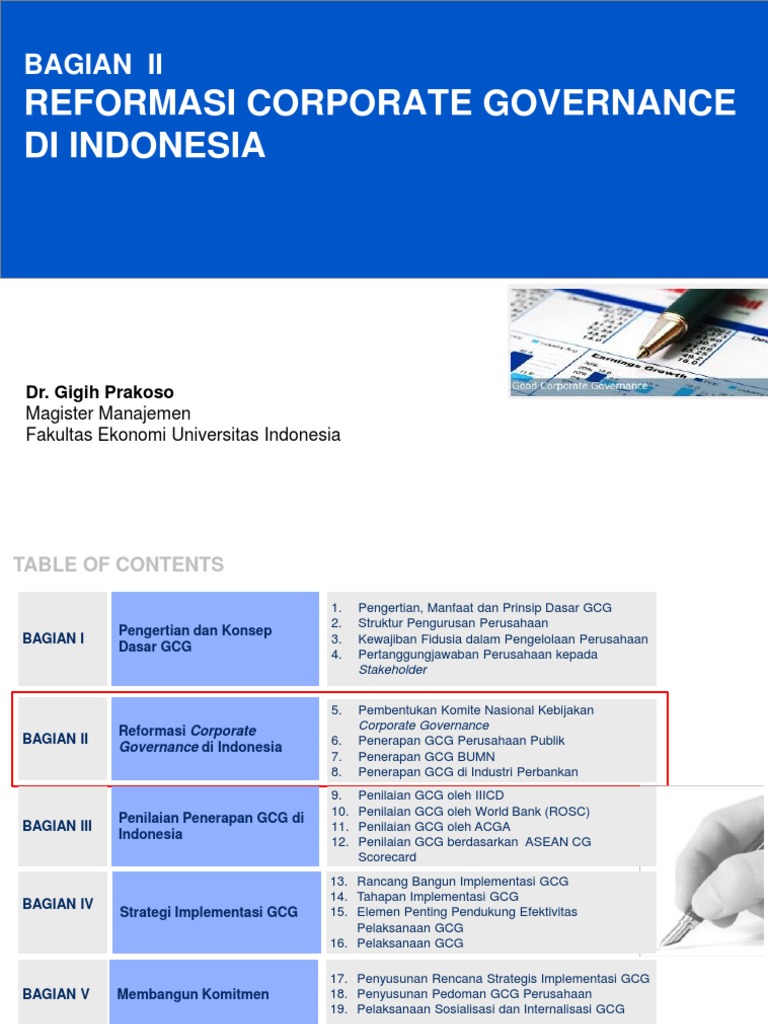Reformasi Corporate Governance Indonesia | PDF
