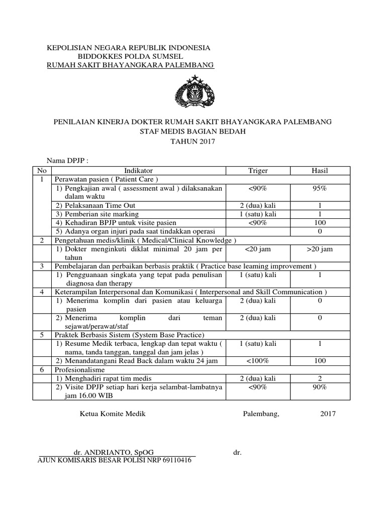 Format Penilaian | PDF