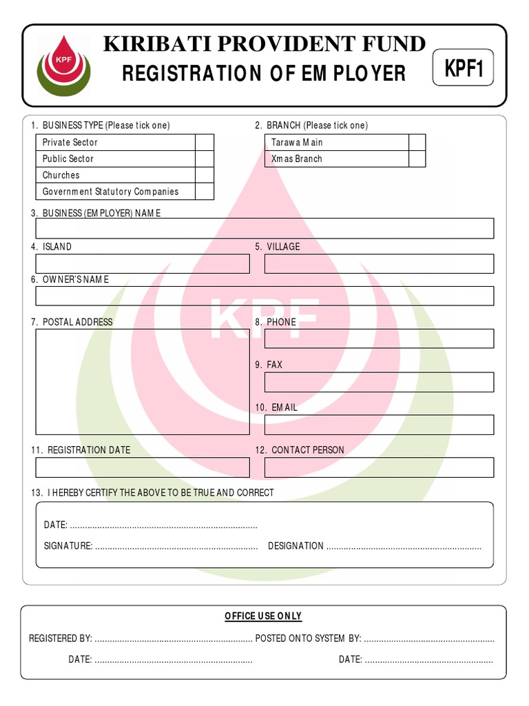 Employers Registration Form | PDF