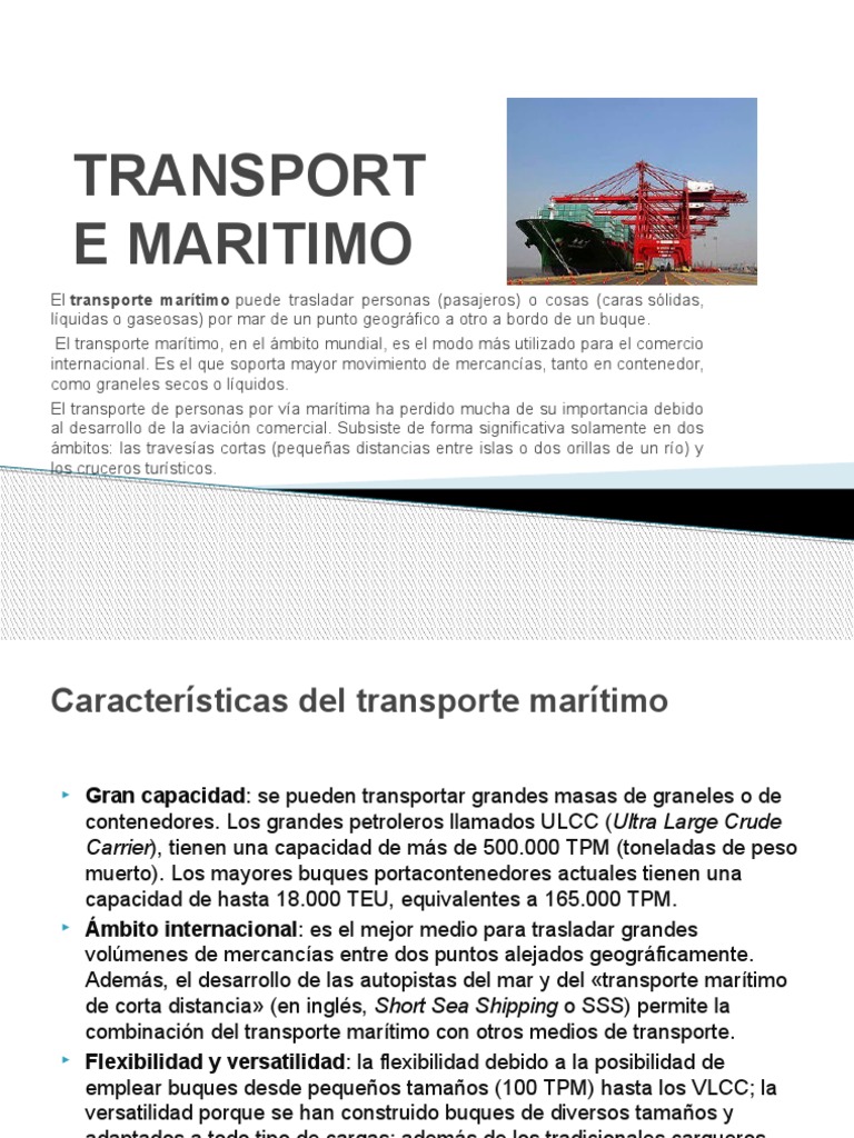 Transporte Maritimo | PDF | Barcos | Transporte