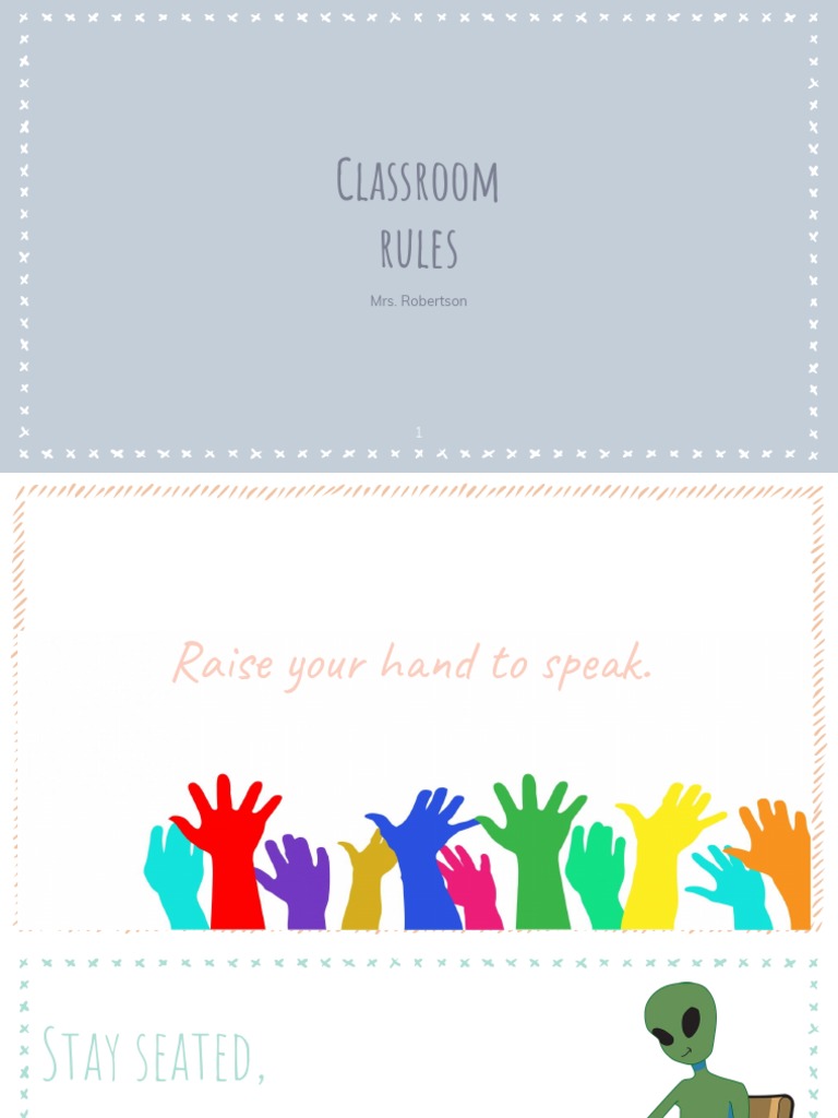 My Class Rules 1 | PDF
